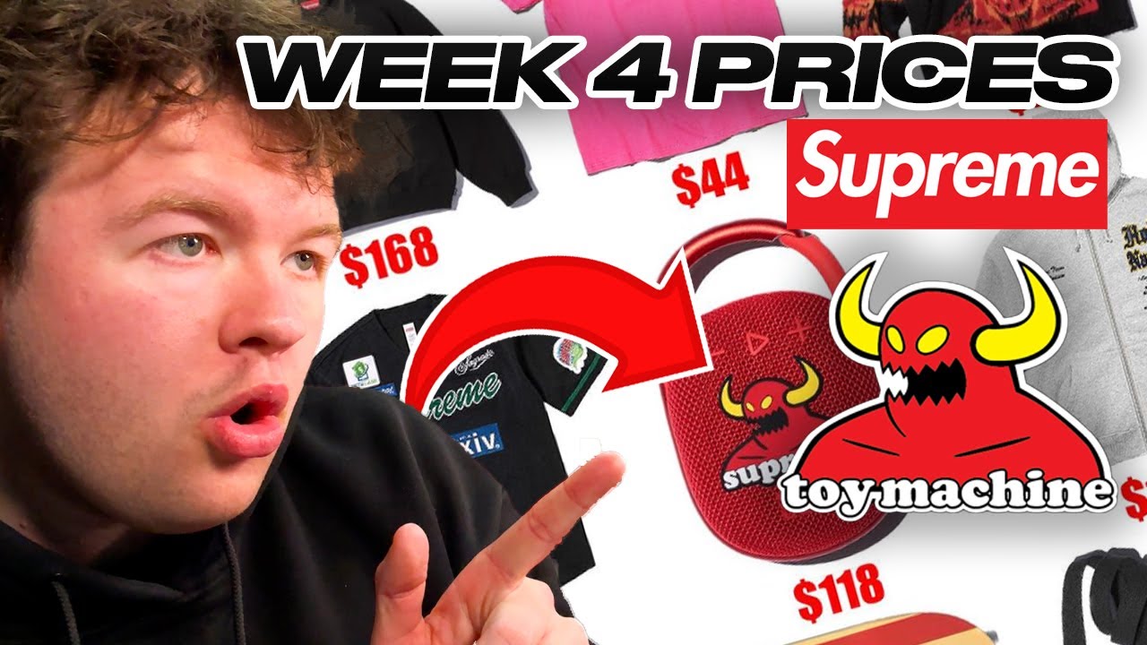 Supreme Week 4 Full Drop List Prices Supreme X Toy Machine What