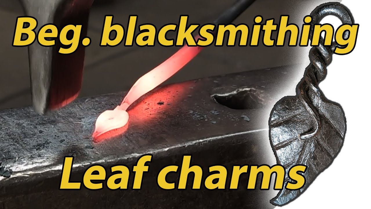 Forging Leaf Charms Youtube