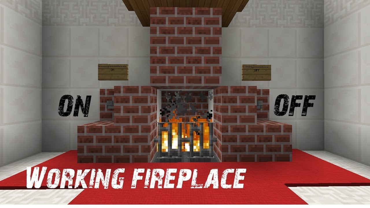 Minecraft Fireplace On Off Youtube