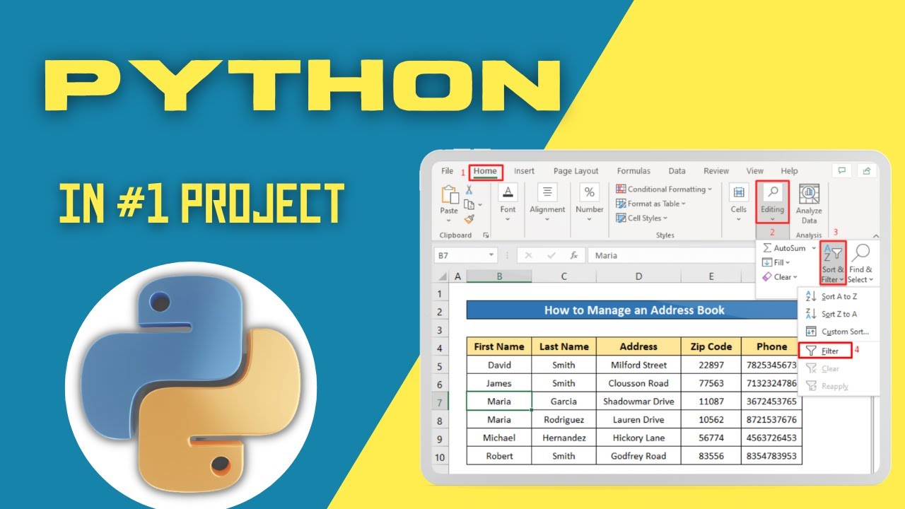 Python Tutorial For Beginners Learn Python In 1 Project Youtube