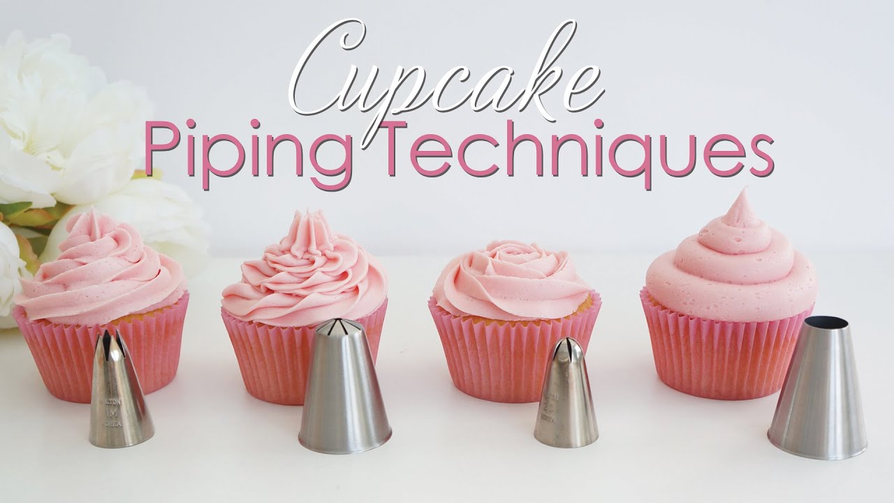 Cupcake Piping Techniques Tutorial Youtube