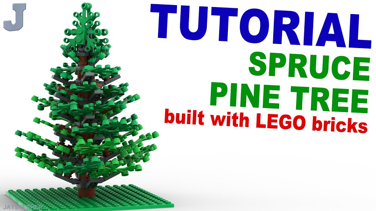 Lego Pine Spruce Tree How To Tutorial Youtube