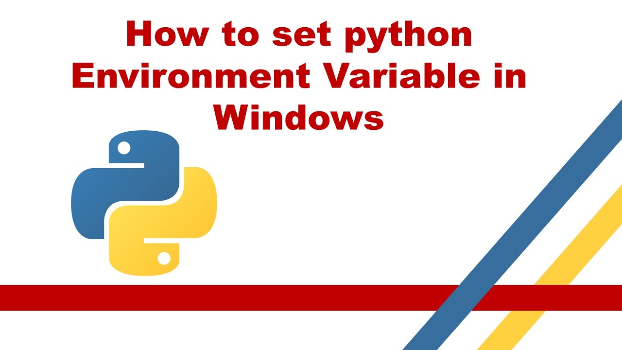 How To Set Python Environment Variables Youtube