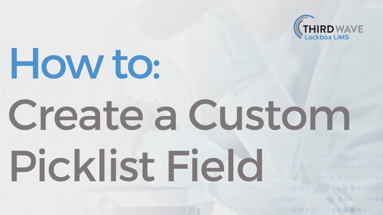 Create A Custom Picklist Field Youtube