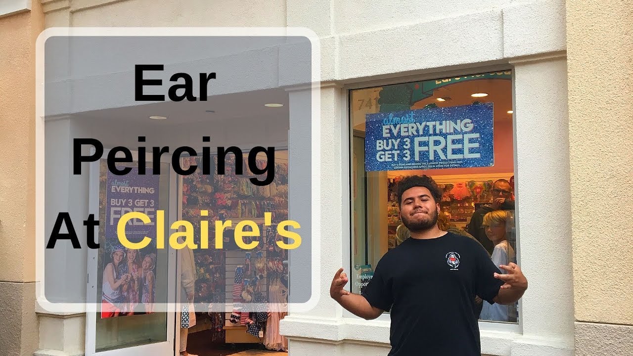 Ear Piercing At Claires Youtube
