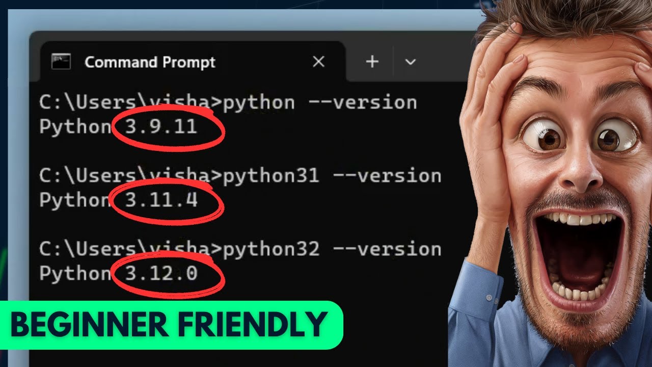 How To Use Multiple Python Versions In Cmd 2023 Youtube