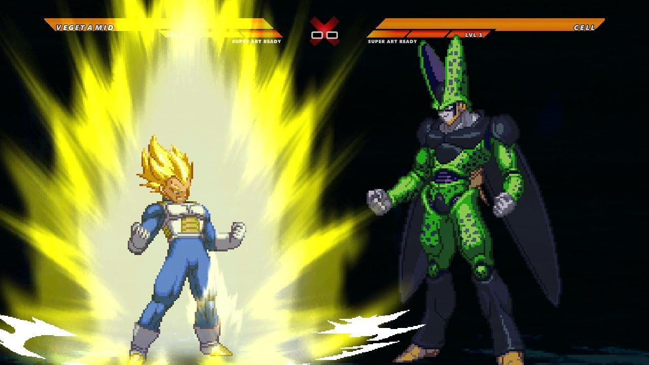 Vegeta Ssj Vs Perfect Cell Mugen Char Youtube