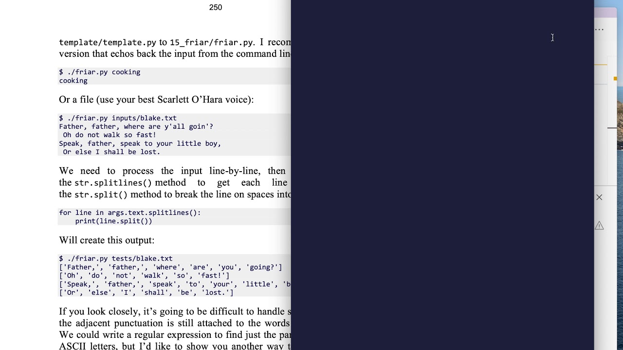 Tiny Python Projects Ch 15 Pt 02 Getting Started Youtube