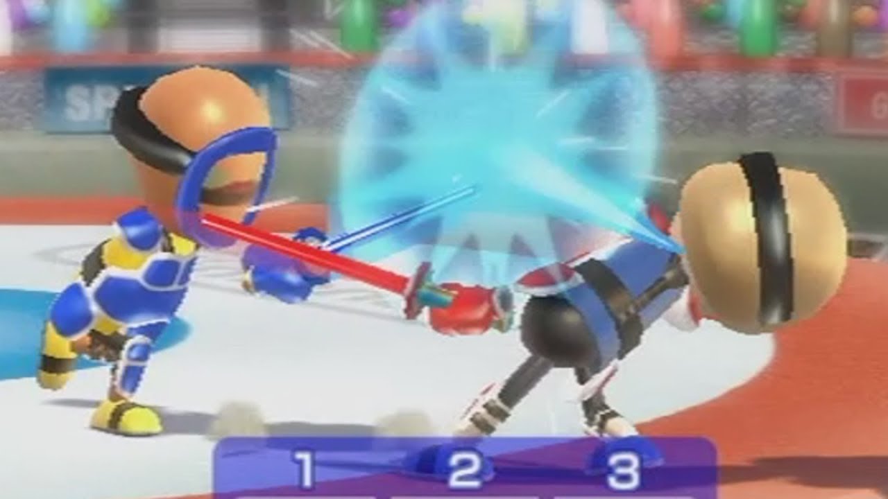 Wii Sports Resort Swordplay Duel Raging And Funny Moments Youtube