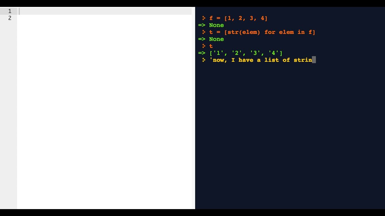 Turn A List Into A String In Python Youtube
