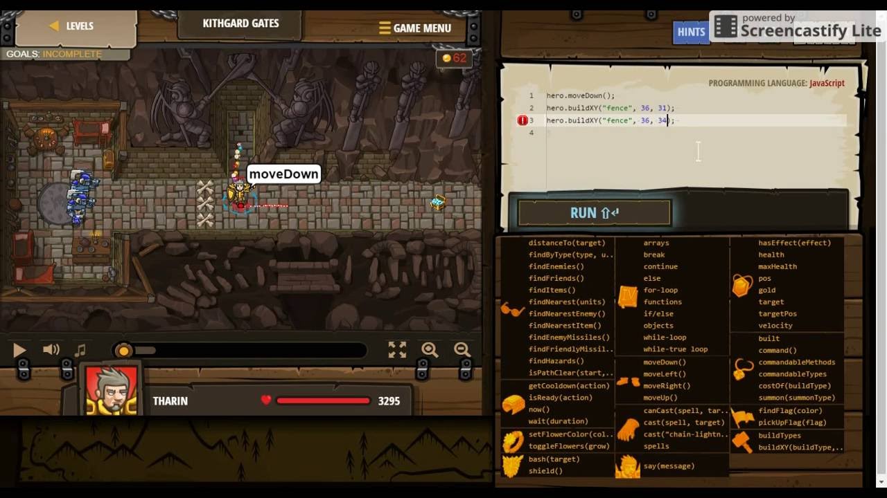 Codecombat Kithgard Gates Tutorial Youtube