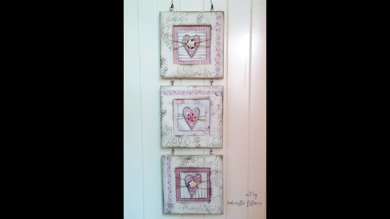 Shabby Chic Wall Hanging Tutorial Youtube