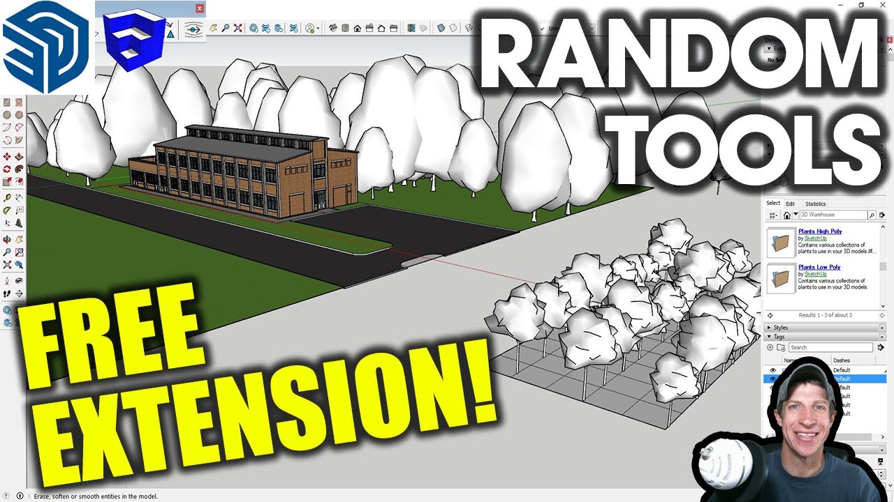 Quickly Randomly Place Trees With Random Tools Free Extension