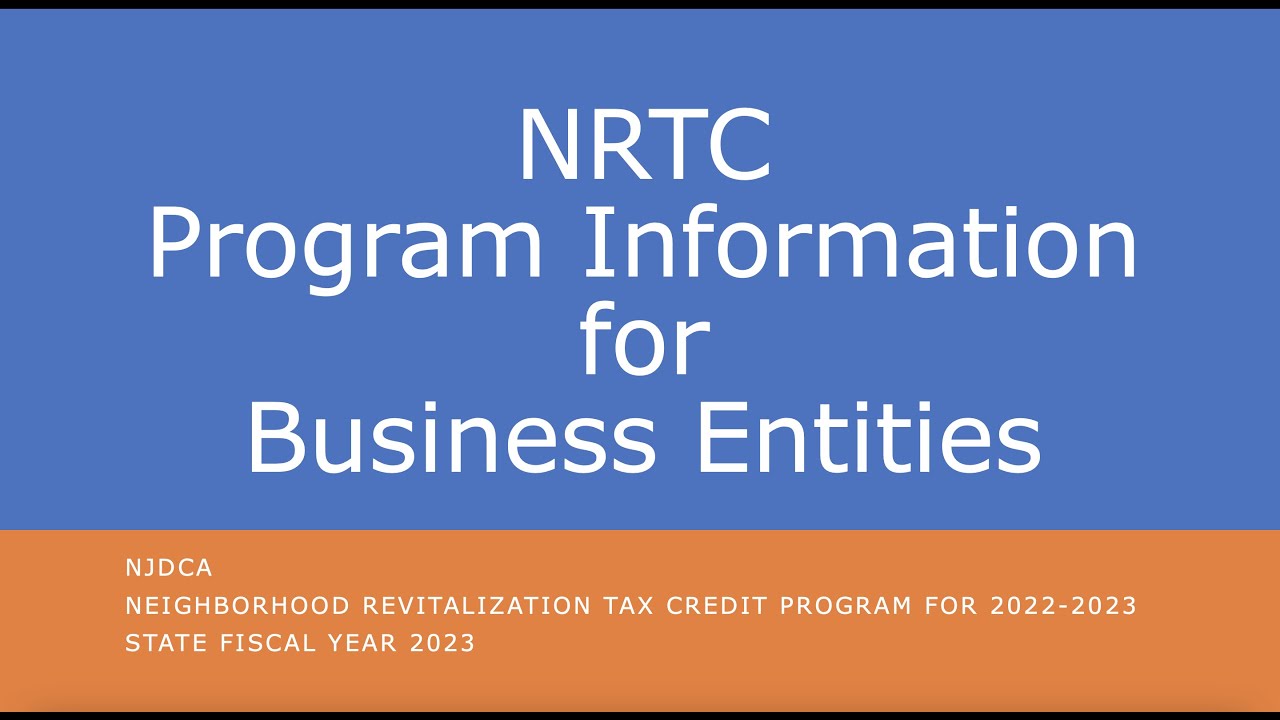Nrtc Program Information For Business Entities Youtube