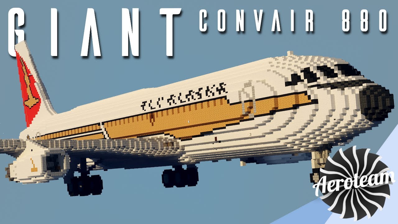 Huge Minecraft Convair 880 Youtube