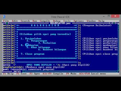 Pascal Tutorial Program Kalkulator Youtube