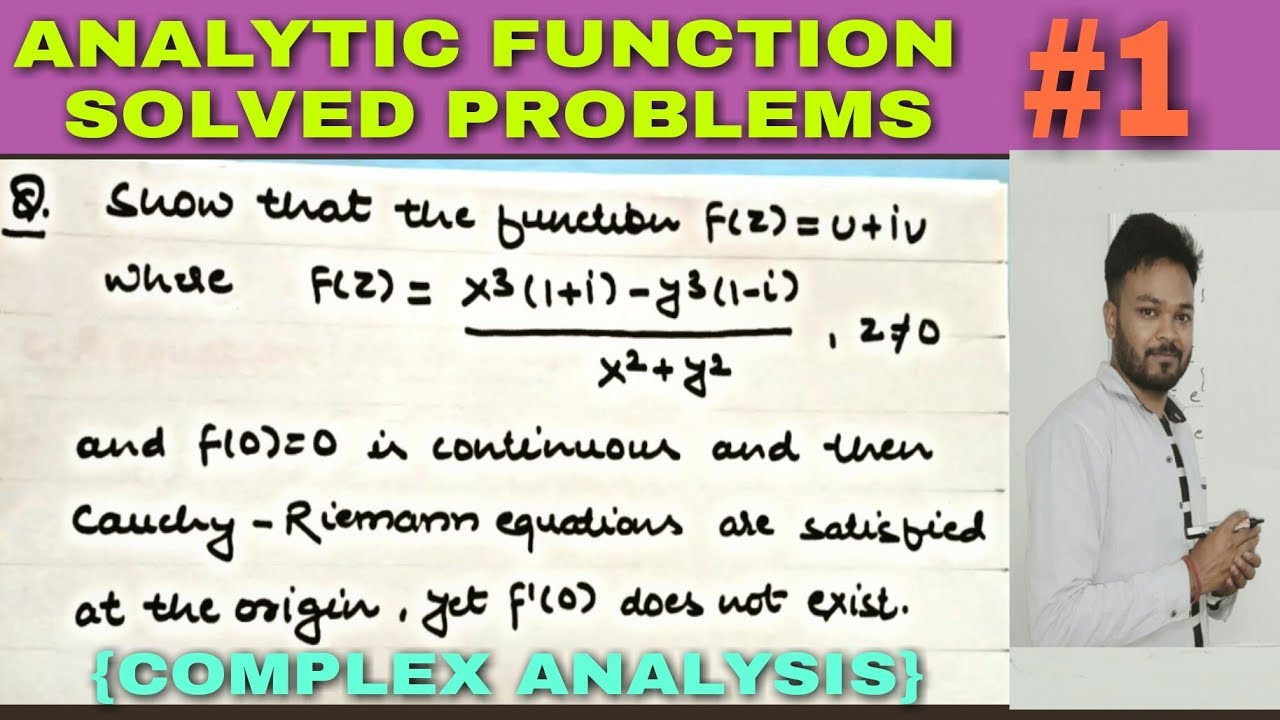 Analytic Function Solved Problems 1 Youtube