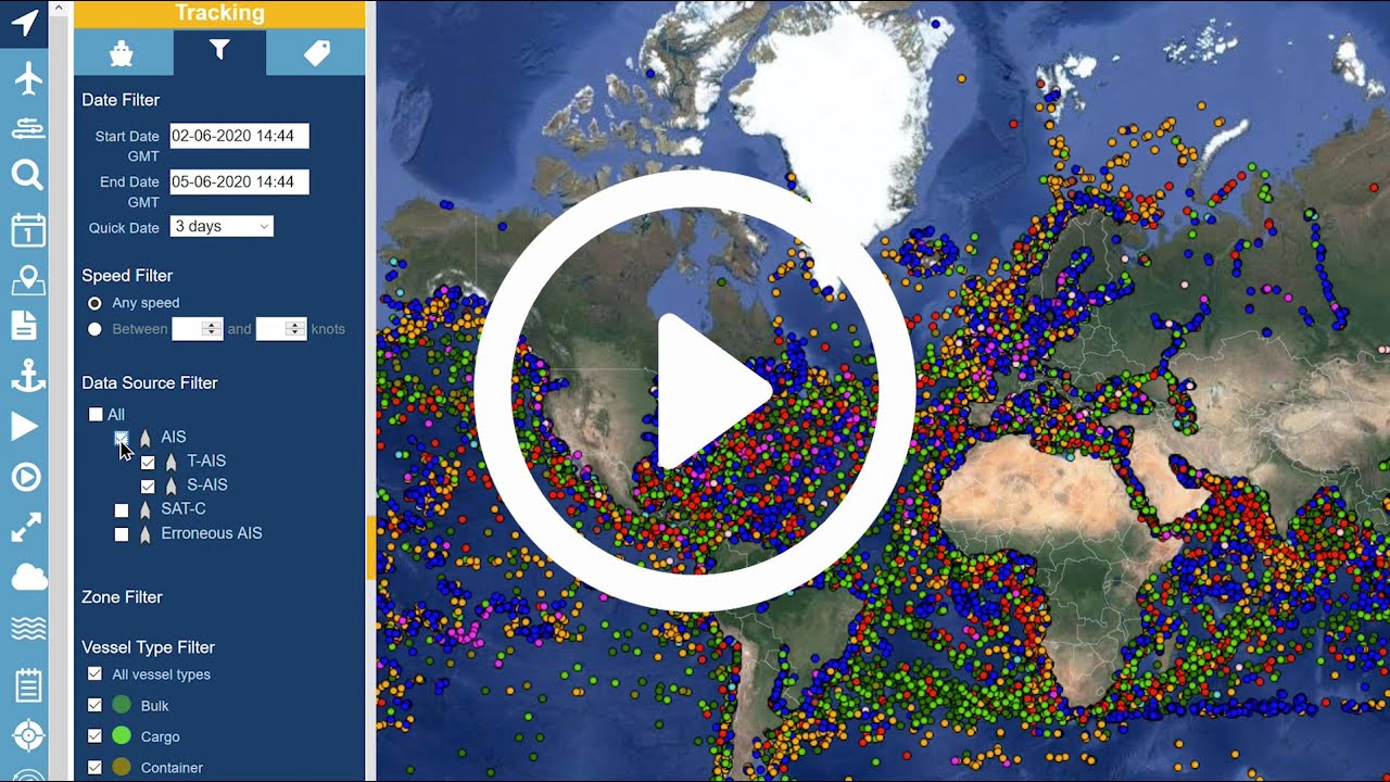 Vessel Tracking Ais Latest Global Positions Youtube