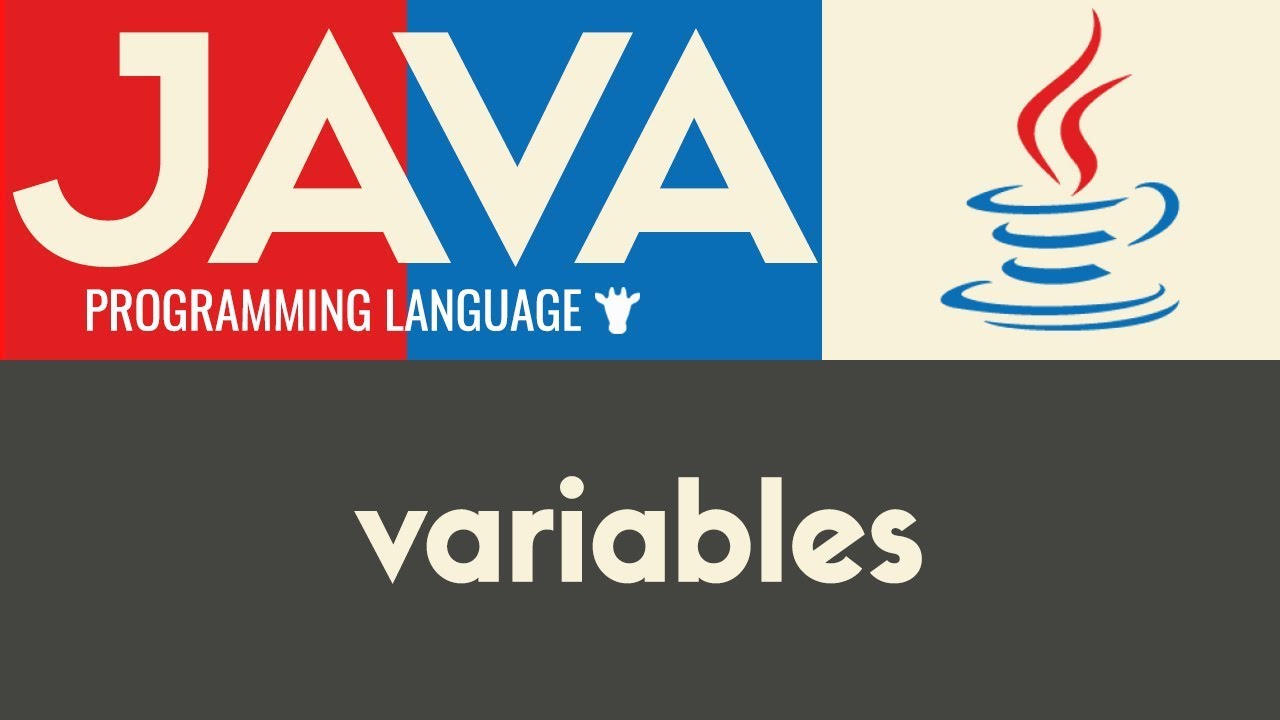 Variables Java Tutorial 5 Youtube