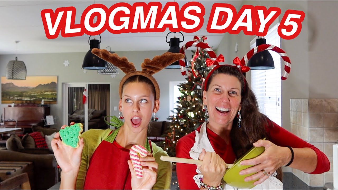 Baking Christmas Cookies Q A W My Mom Vlogmas Day 5 Youtube