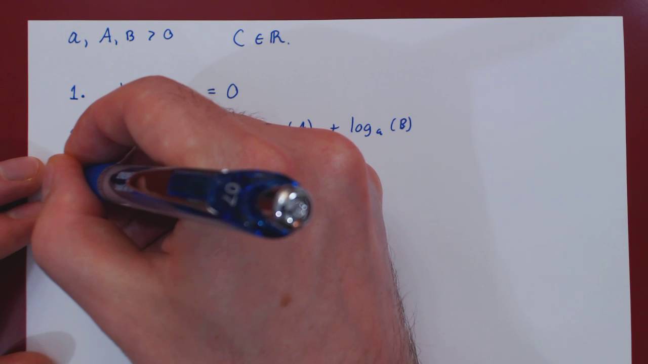 Logarithms Fundamental Properties Youtube
