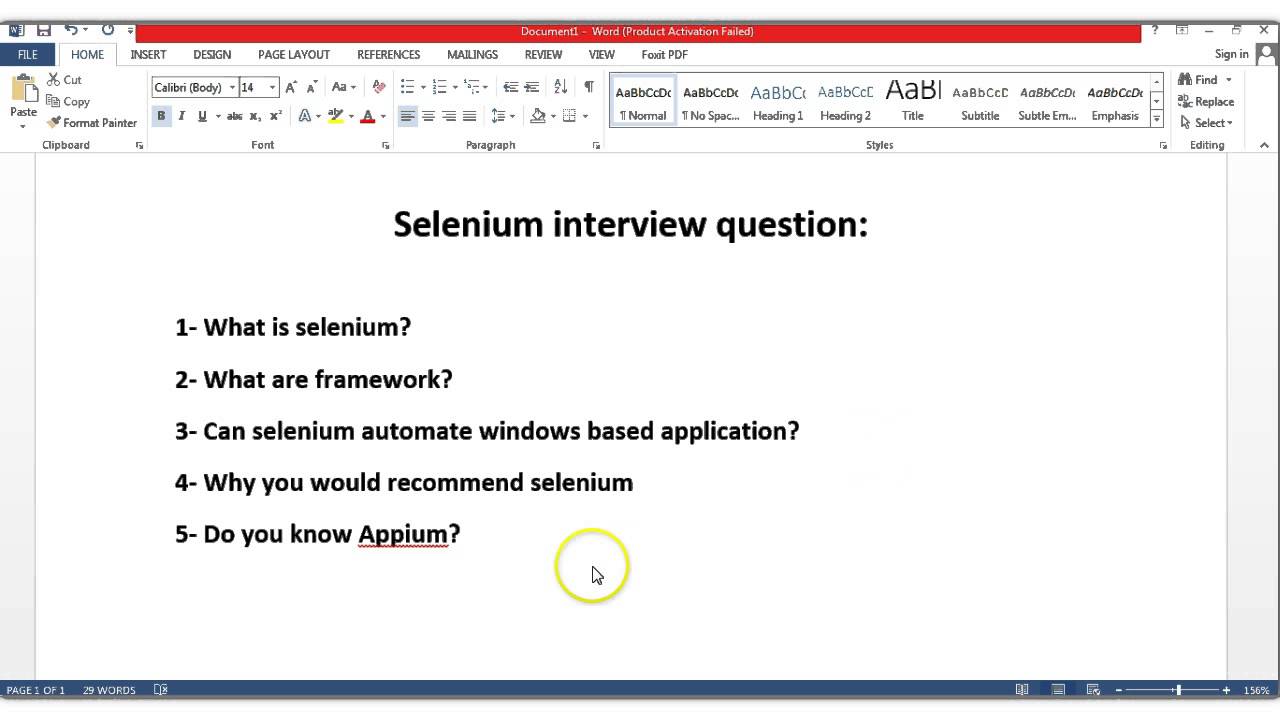 Selenium Interview Questions Youtube