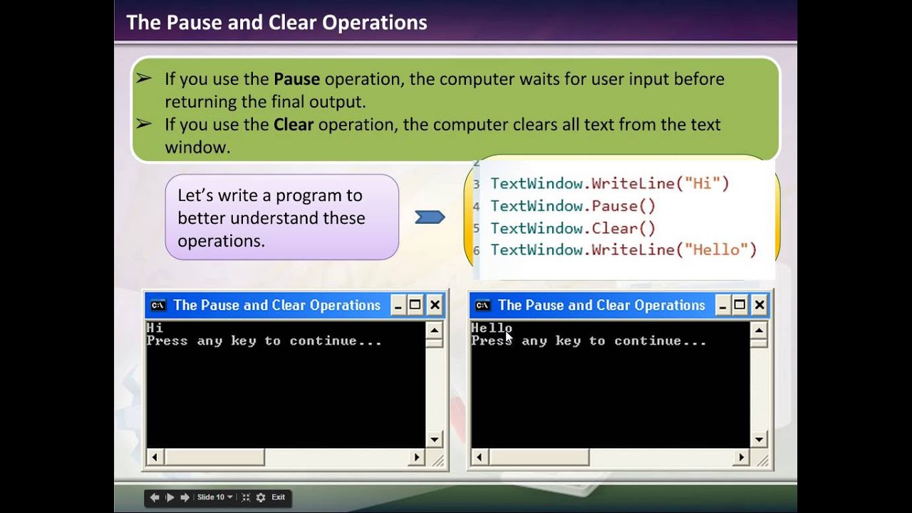 Small Basic Tutorial 1 2 Textwindow Object Youtube