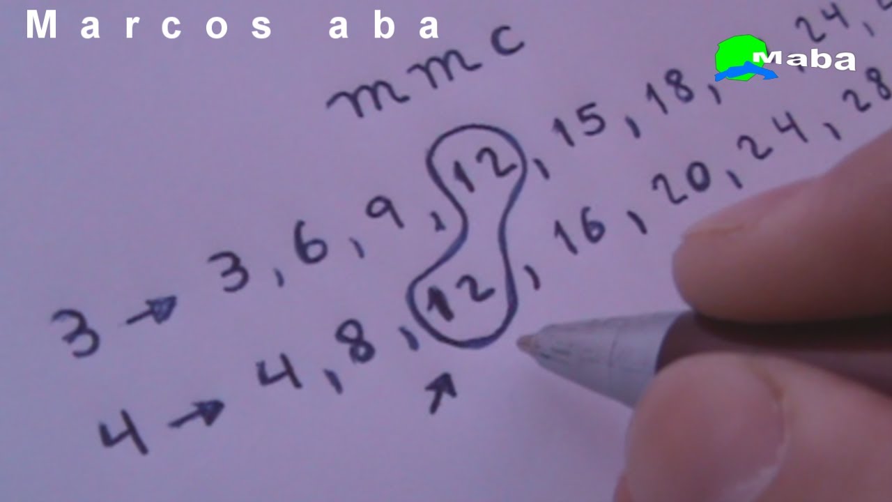 Mmc Mínimo Múltiplo Comum Aula 02 Youtube