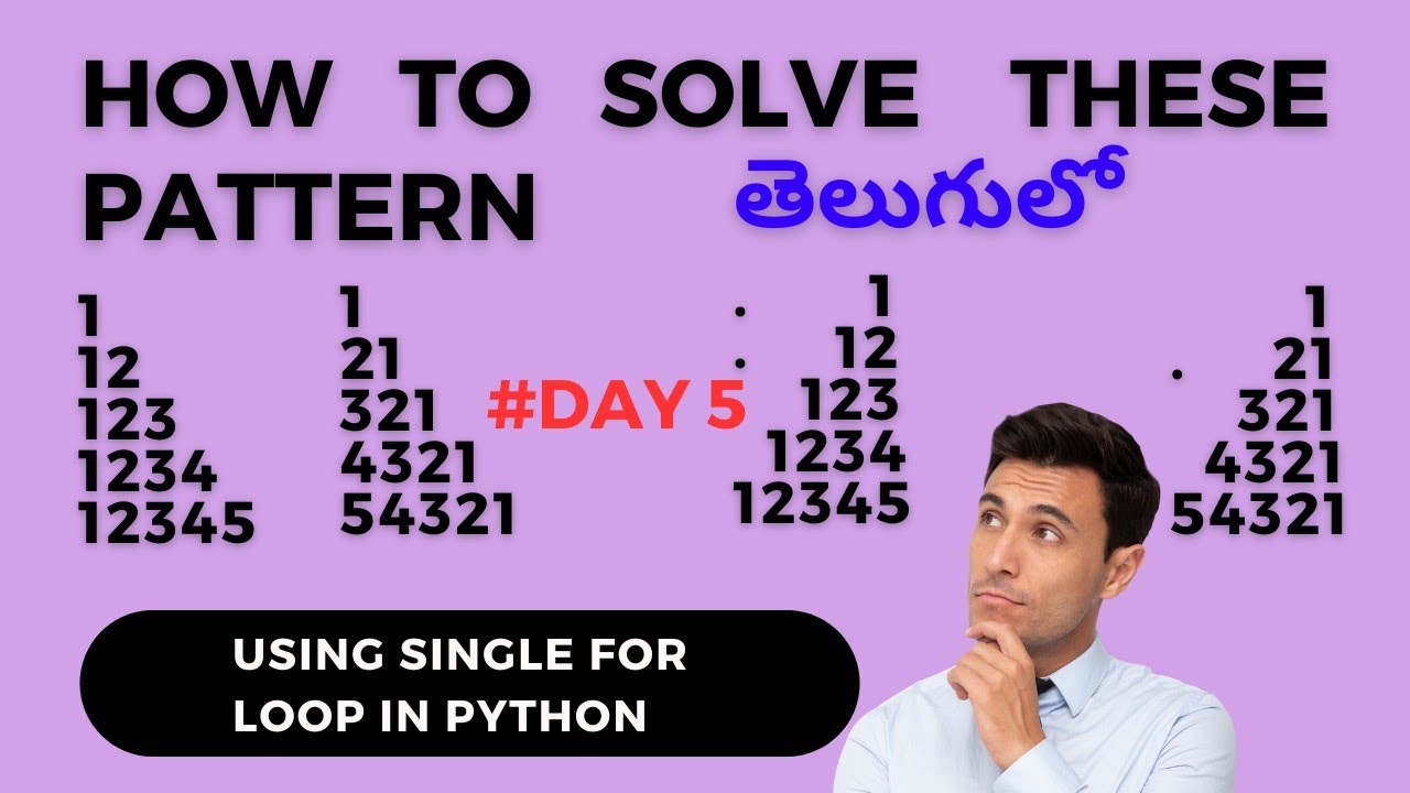 Number Patterns In Python 5 Youtube