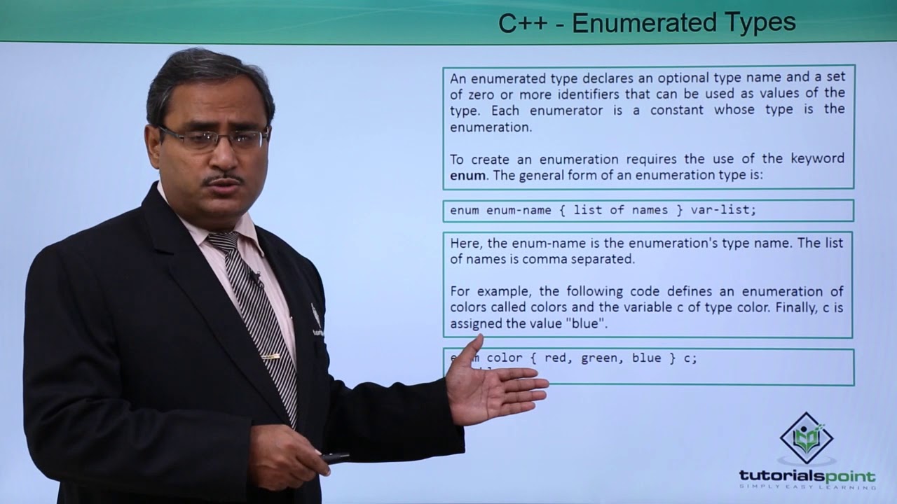 C Enumerated Types Youtube