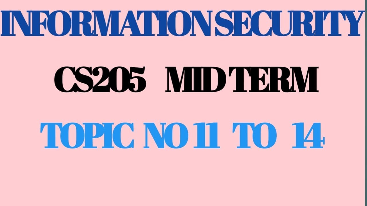 Cs205 Topic No 11 To 14 Mid Term Https Chat Whatsapp