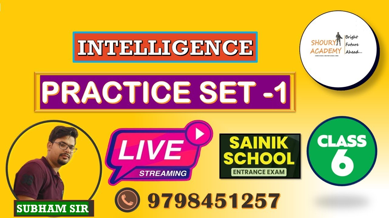 Intelligence Practice Set 1 Youtube
