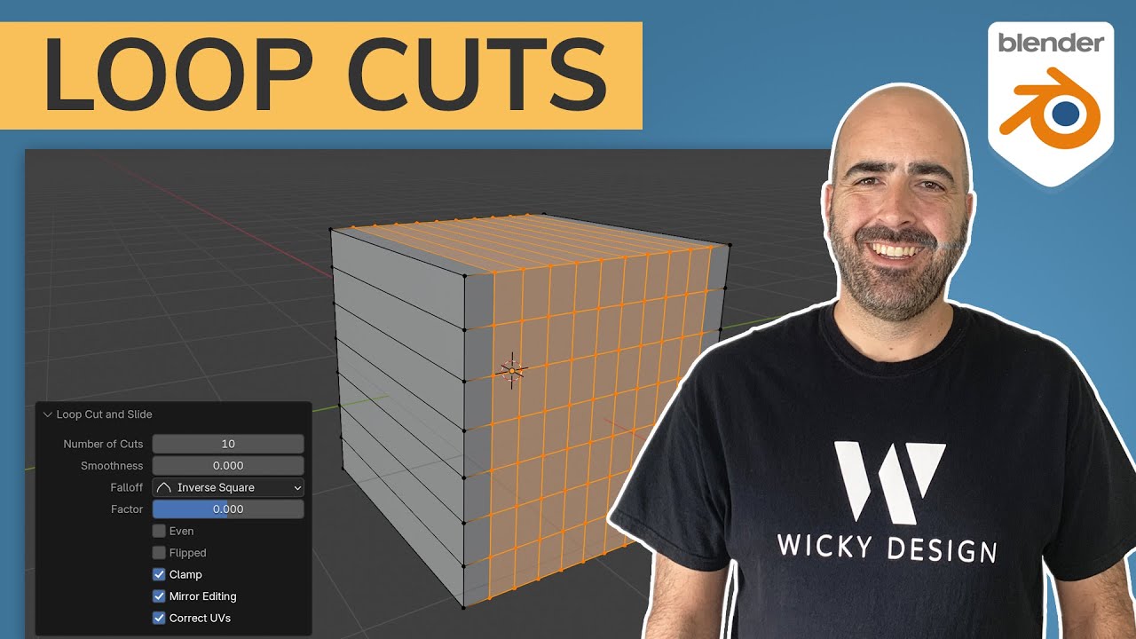 Loop Cut Blender Beginner Tutorial Youtube