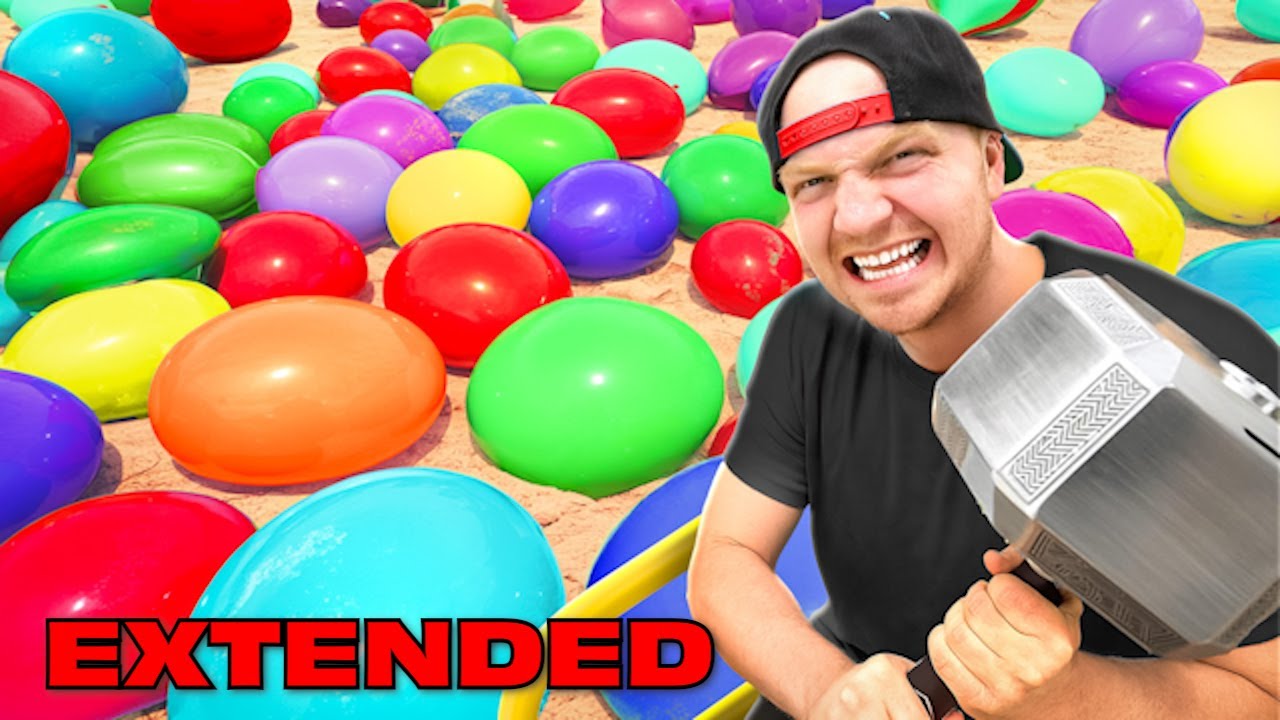 Escaping 1 000 Layers Giant Water Balloons Extended Youtube
