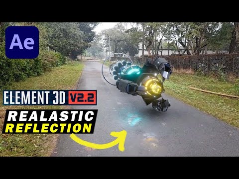 Add Realistic Reflection In Element 3d After Effect Tutorial Youtube