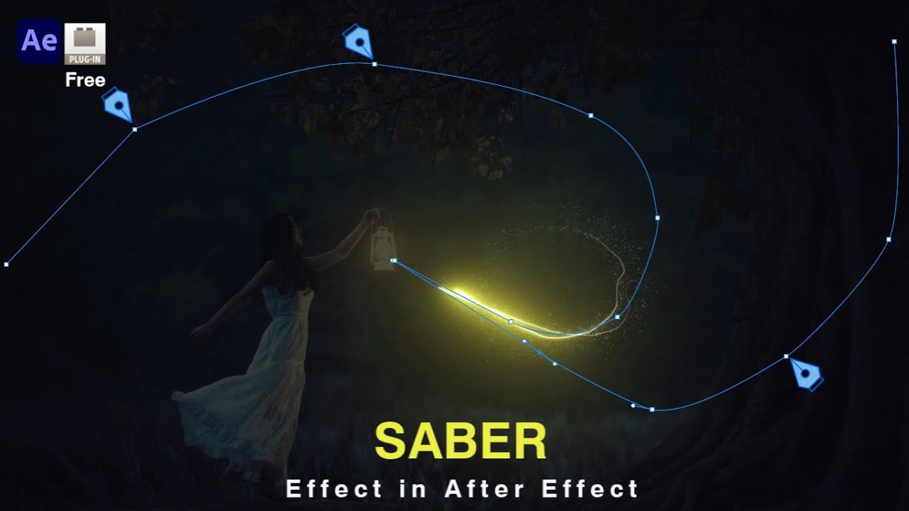 Saber Plugin Tutorial In After Effect Particles Line Tutorial