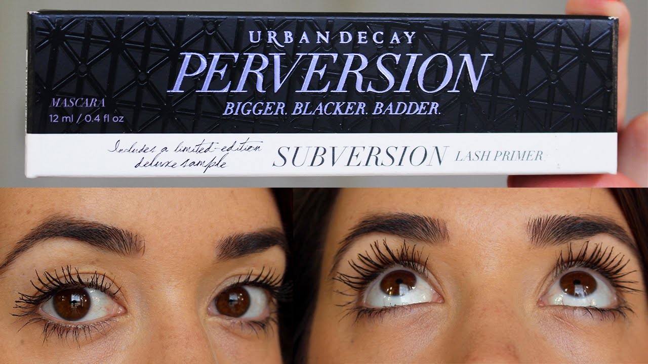 Urban Decay Perversion Mascara Subversion Review Youtube