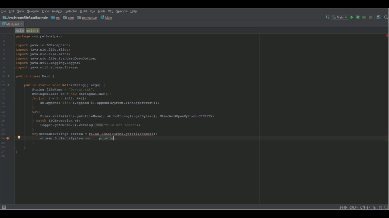 Java Stream Read Write File Youtube