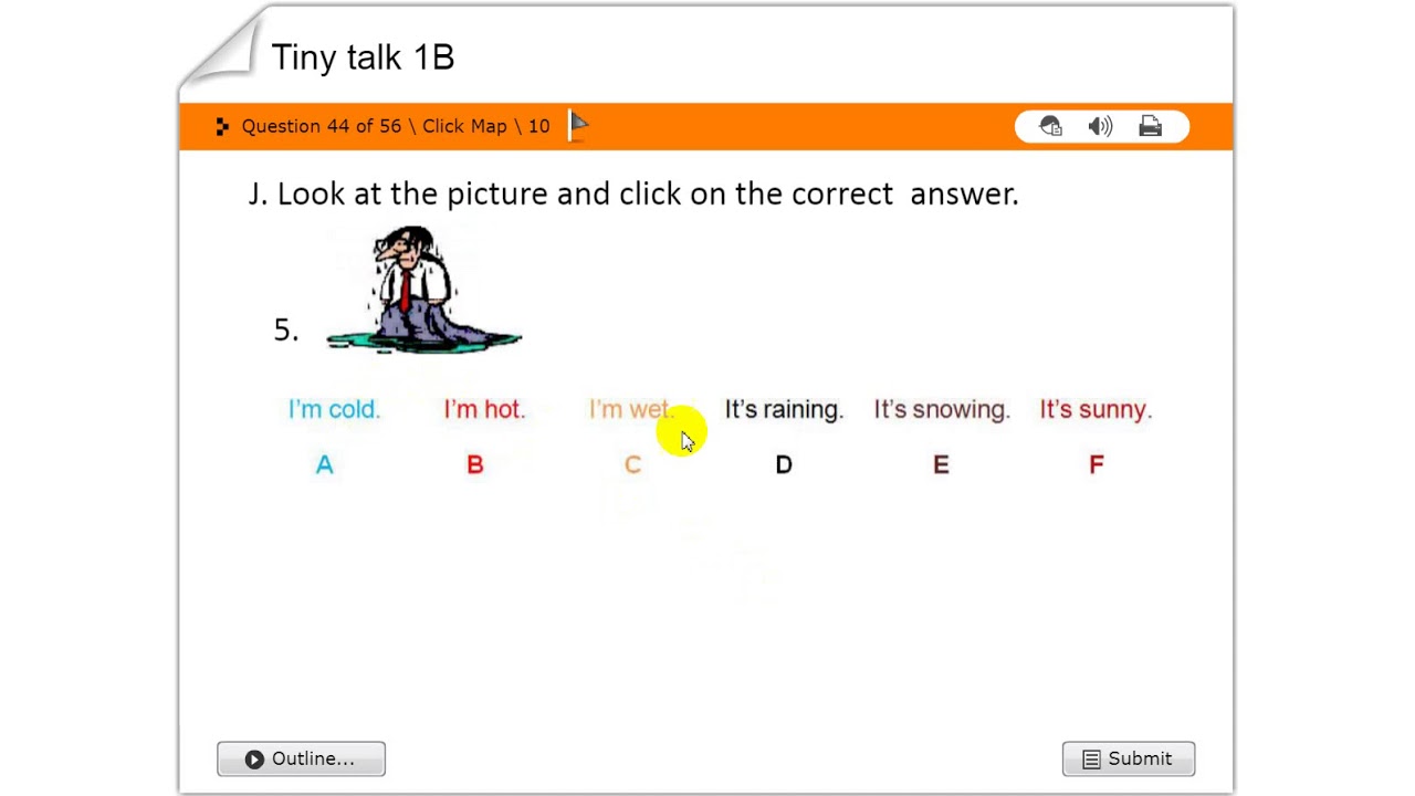 Tiny Talk 1b Unit 1 Weather Quiz Youtube