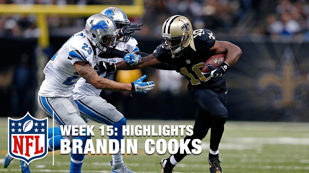 Brandin Cooks Goes Big On Monday Night Week 15 Lions Vs Saints