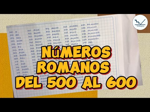 Números Romanos Del 500 Al 600 Youtube