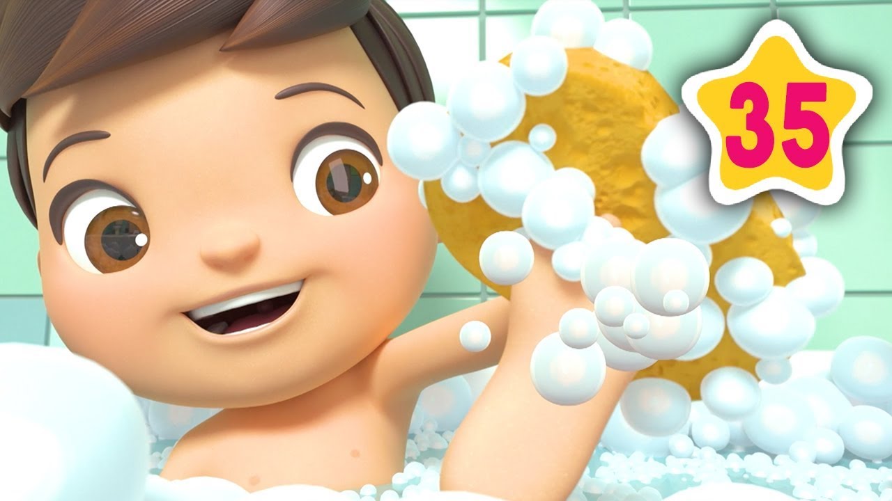 Bath Song Lellobee Baby Songs Nursery Rhymes Learning Songs For