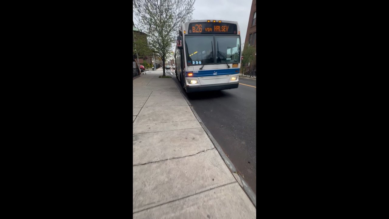Brooklyn New York B26 Bus Route Clean Air Hybrid Electric Bus