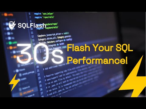 30s Flash Your Sql Performance Youtube