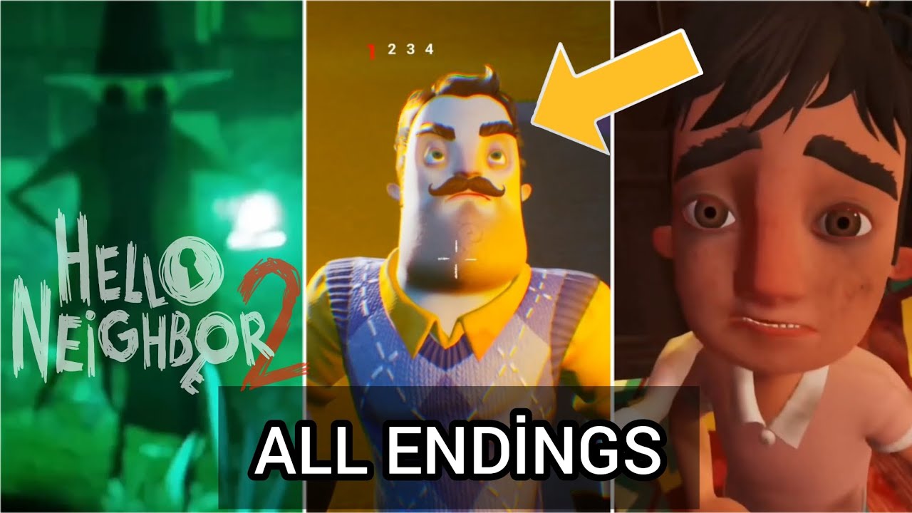 Hello Neighbor 2 All End聴ngs True Ending Detective Ending Secret