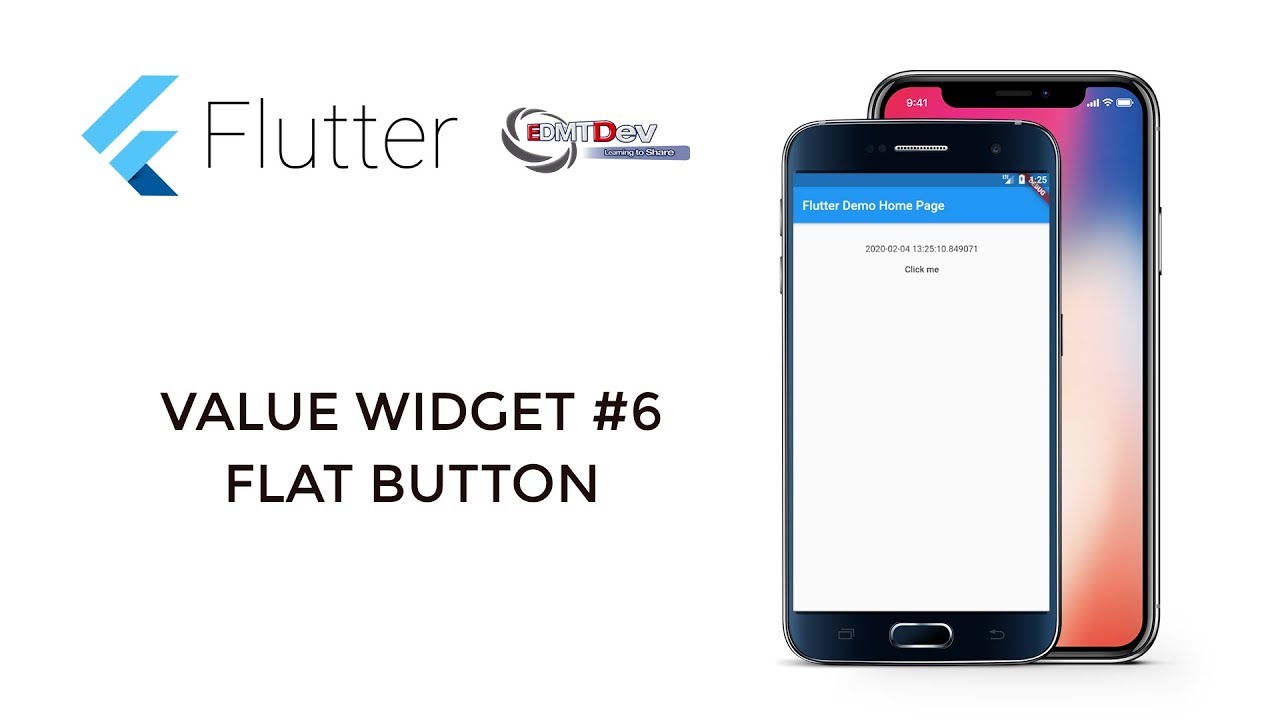 Flutter Tutorial Value Widgets 6 Flat Button Youtube