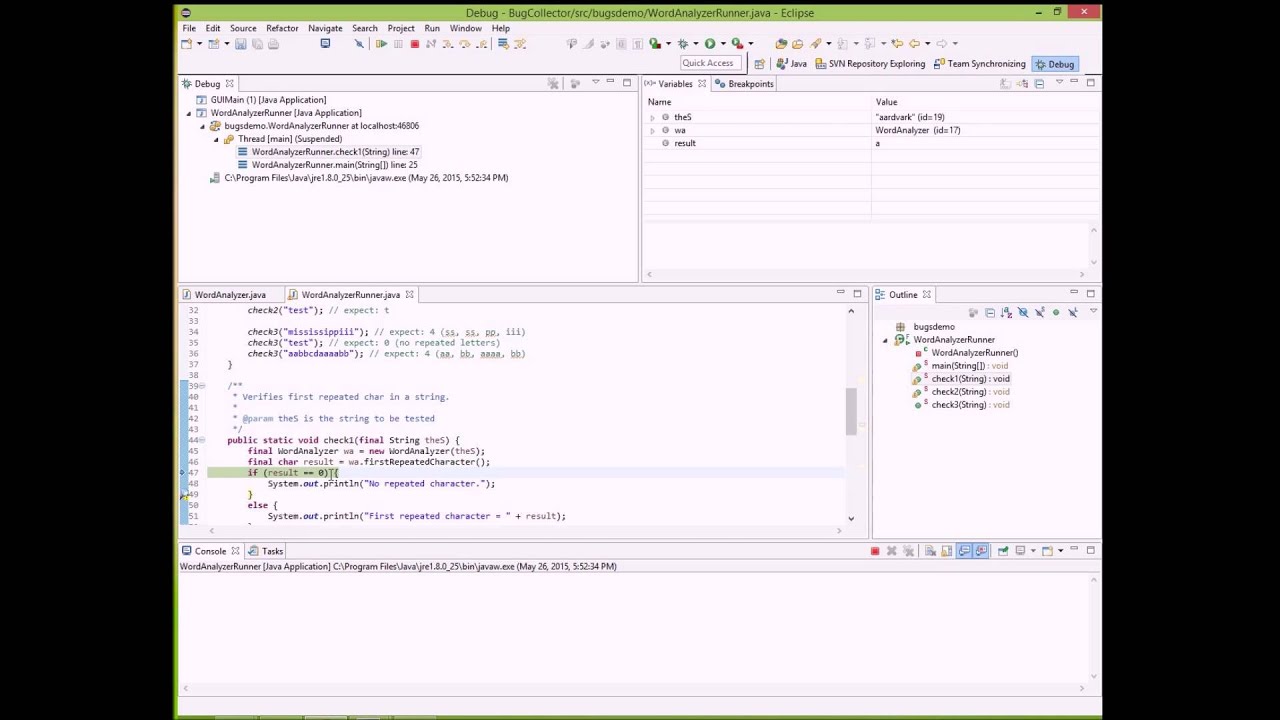 Eclipse Debugger Tutorial Youtube