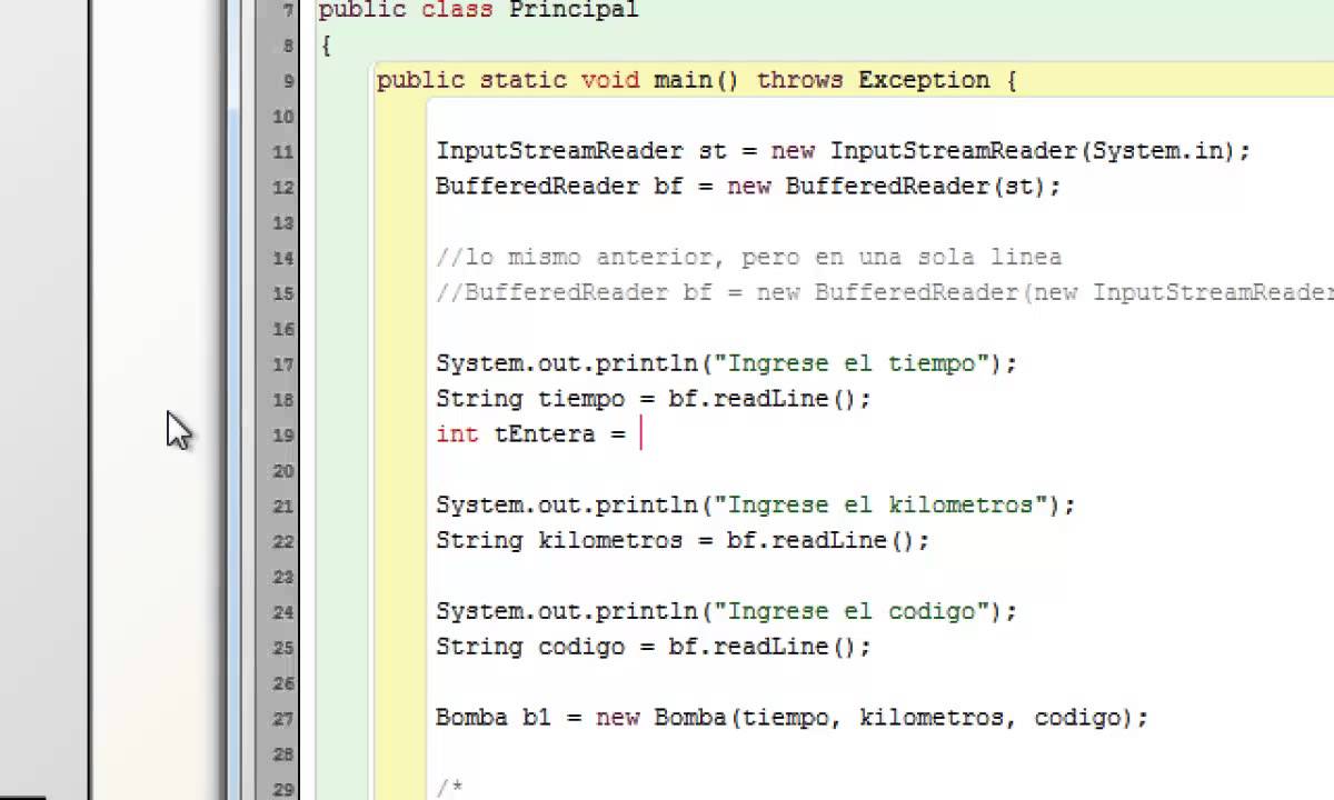 Ejemplo Bufferedreader Inputstreamreader Bomba Youtube