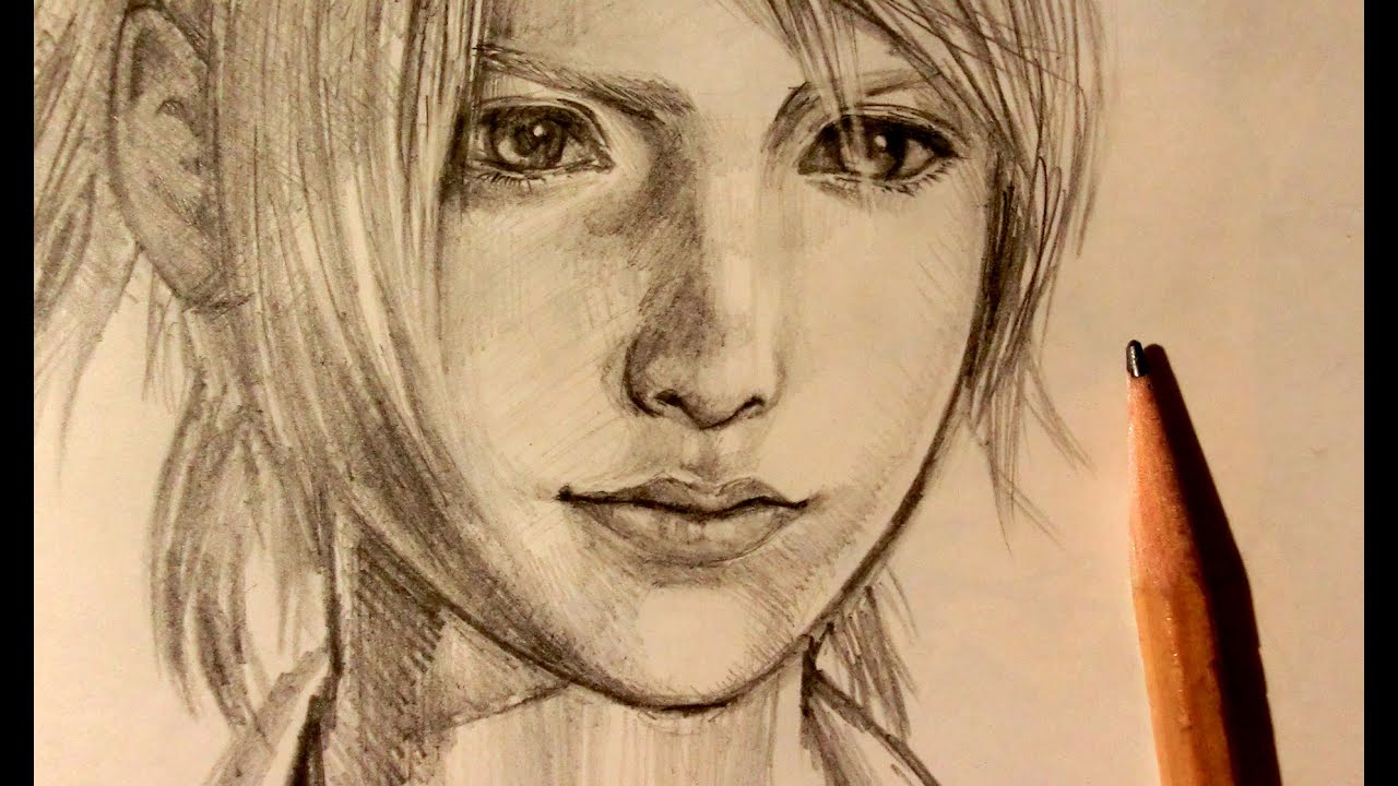Asmr Drawing 4 Lunafreya Request Youtube