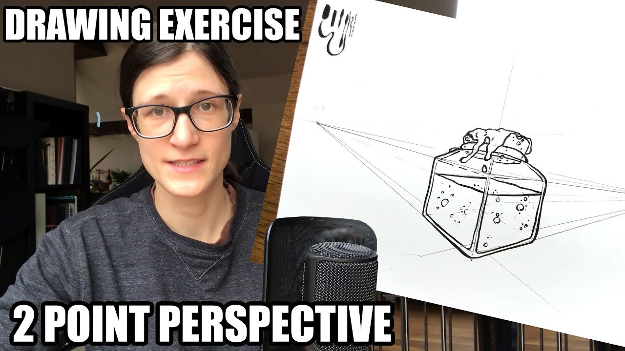 Basic 2 Point Perspective Exercise 8 Youtube